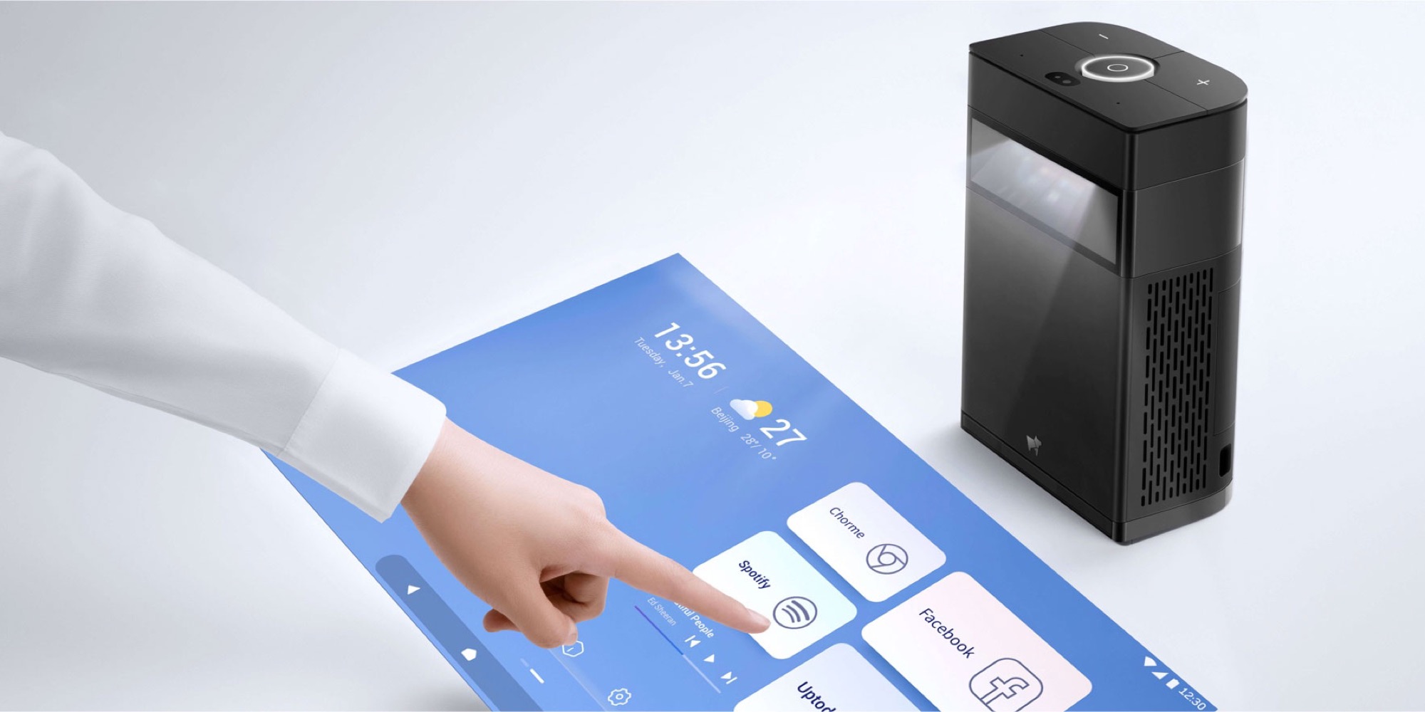 Hachi Infinite M1 is a touchscreen projector for your desk or wall ...