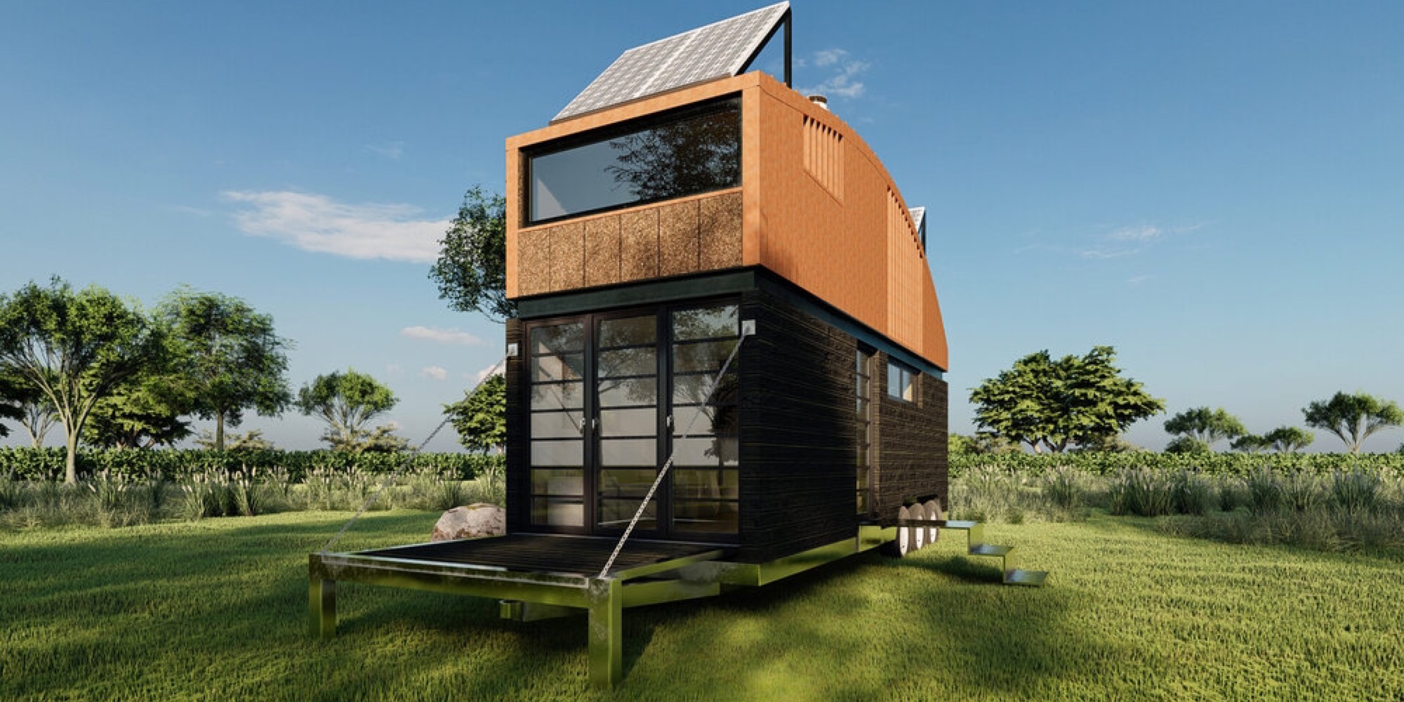 Solar-powered tiny house has wood-burning stove, more - 9to5Toys