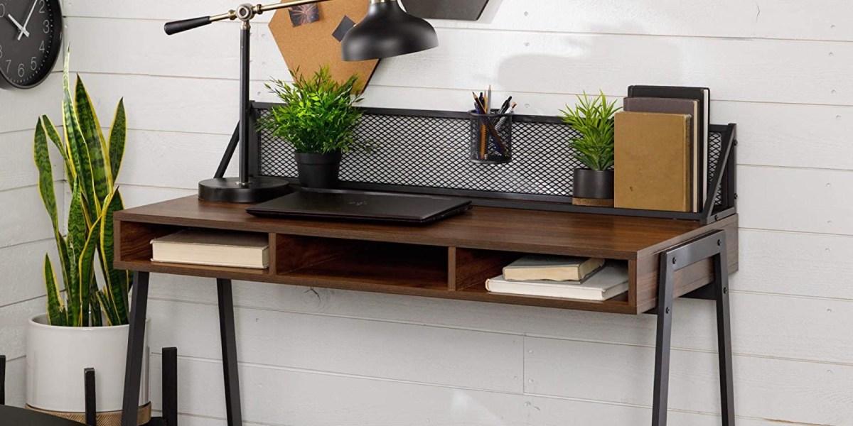 Outfit your home office with Walker Edison's Industrial Desk: $157 ...