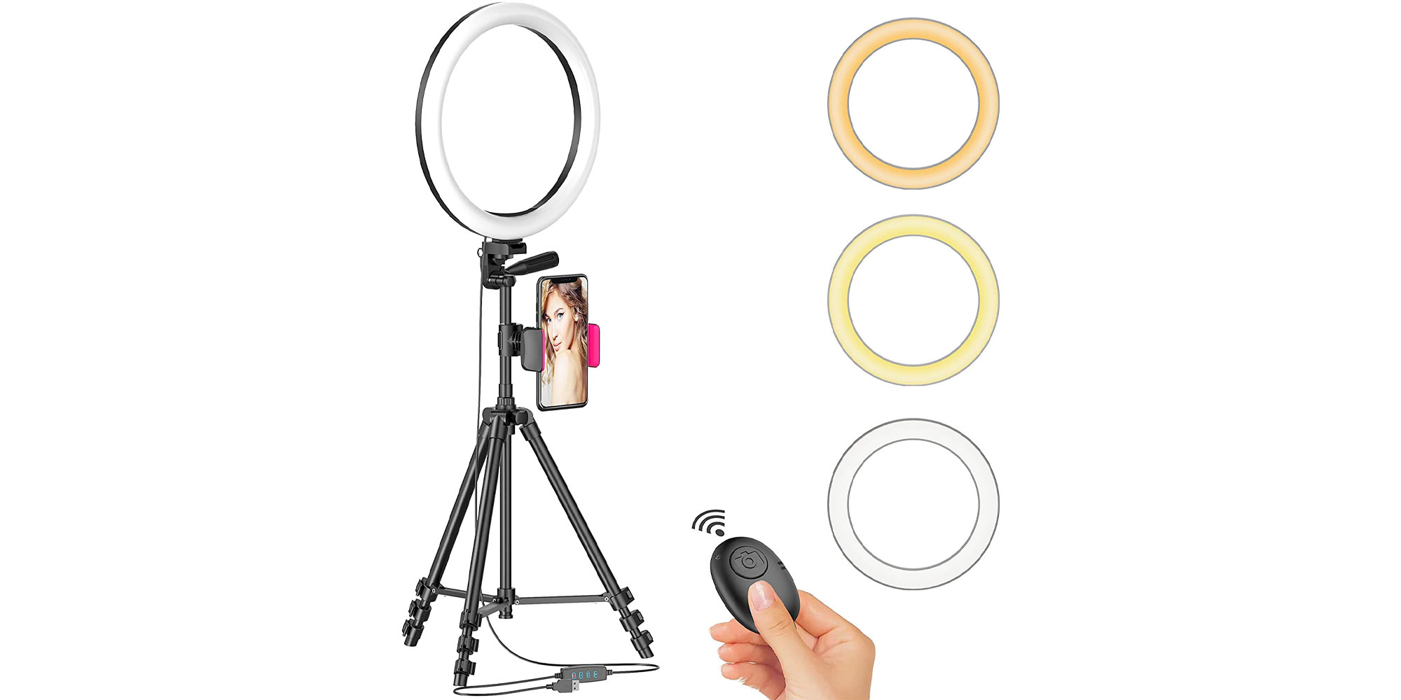 This LED ring light is a work-from-home must at $22 Prime shipped