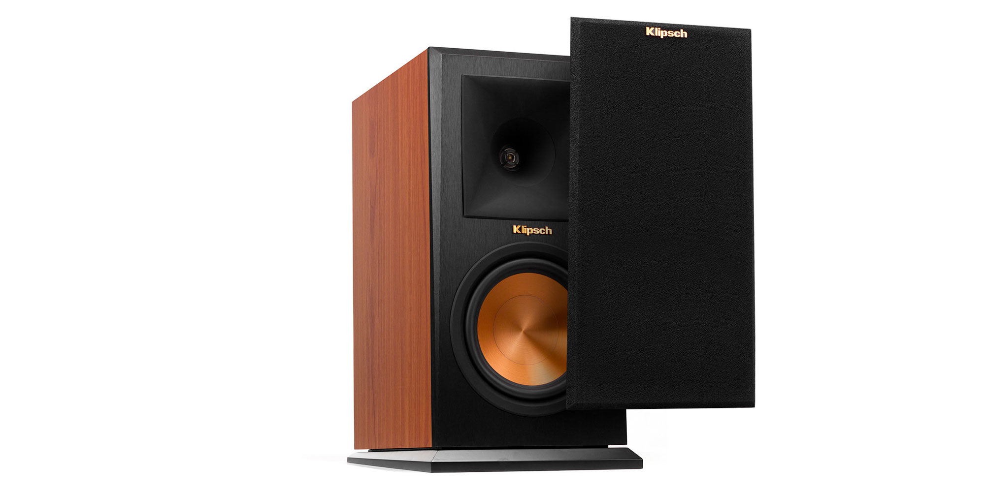 Klipsch's cherry wood-style bookshelf speakers up to $200 off, now $219 ...
