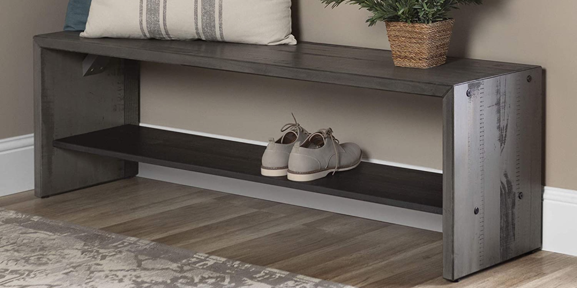 Grab a seat on Walker Edison's Solid-Wood Bench: $112 (Reg. $145, New low)