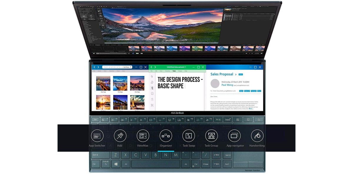 The ASUS ZenBook Duo offers dual screens for enhanced productivity ...