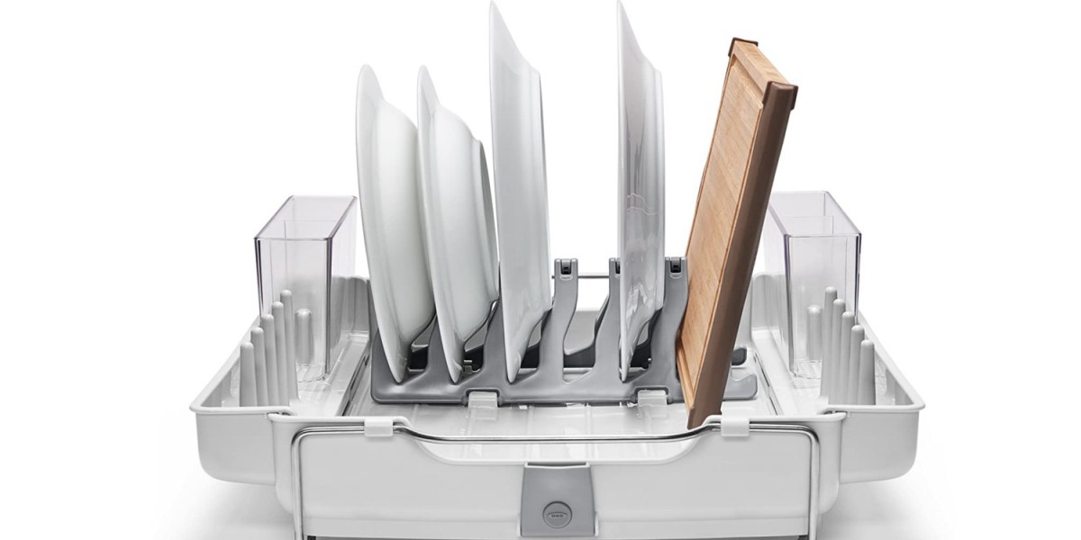 Put OXO's Foldaway Dish Rack on the counter for $32 shipped (Reg. $40+)