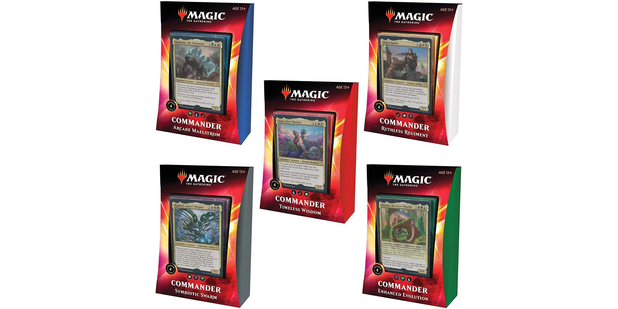Magic the Gathering Ikoria Commander Deck 5-pack drops to $100 shipped