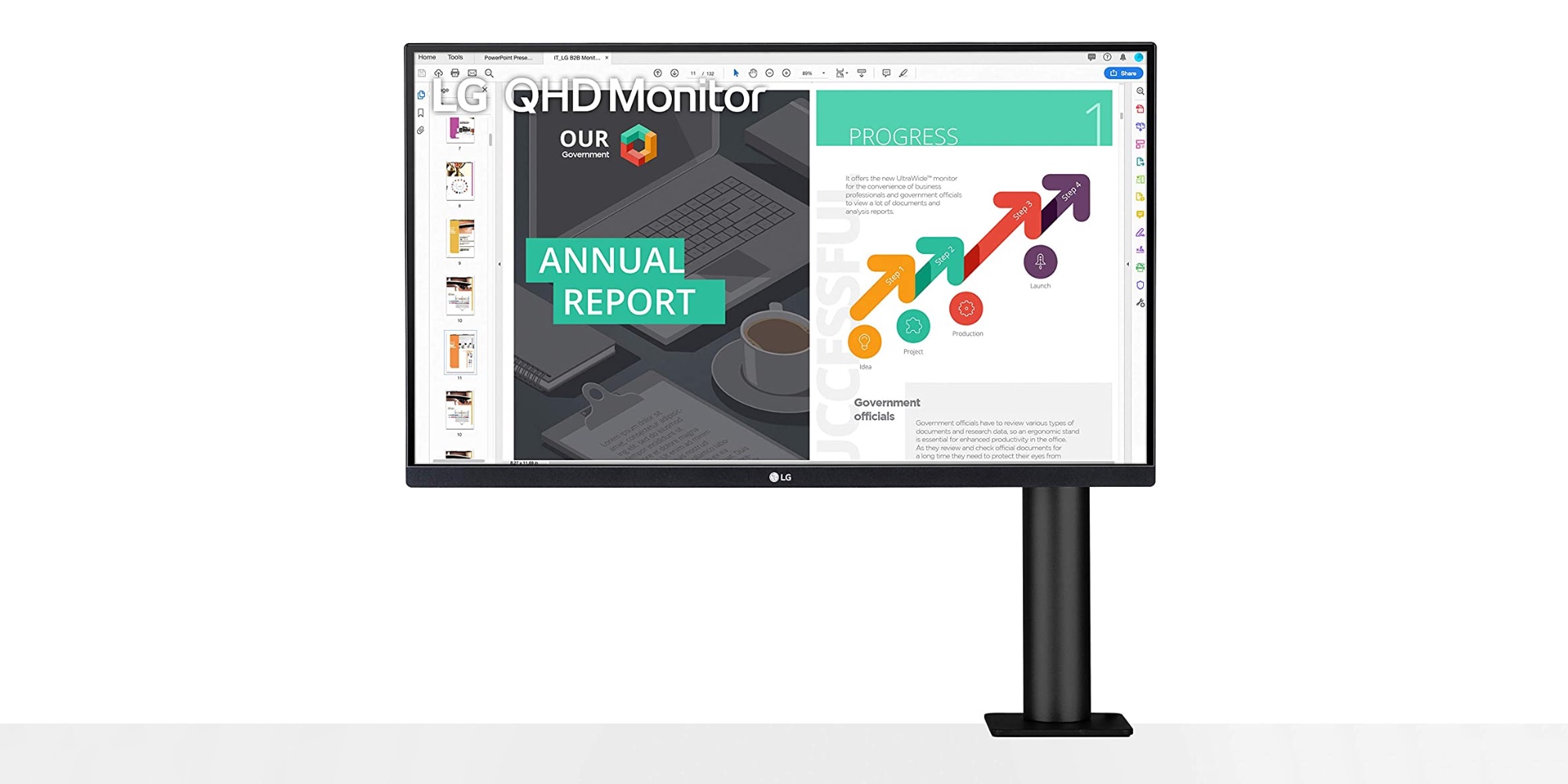 LG's 27-inch 1440p UltraFine Monitor sports an ergonomic mount at $500 ...