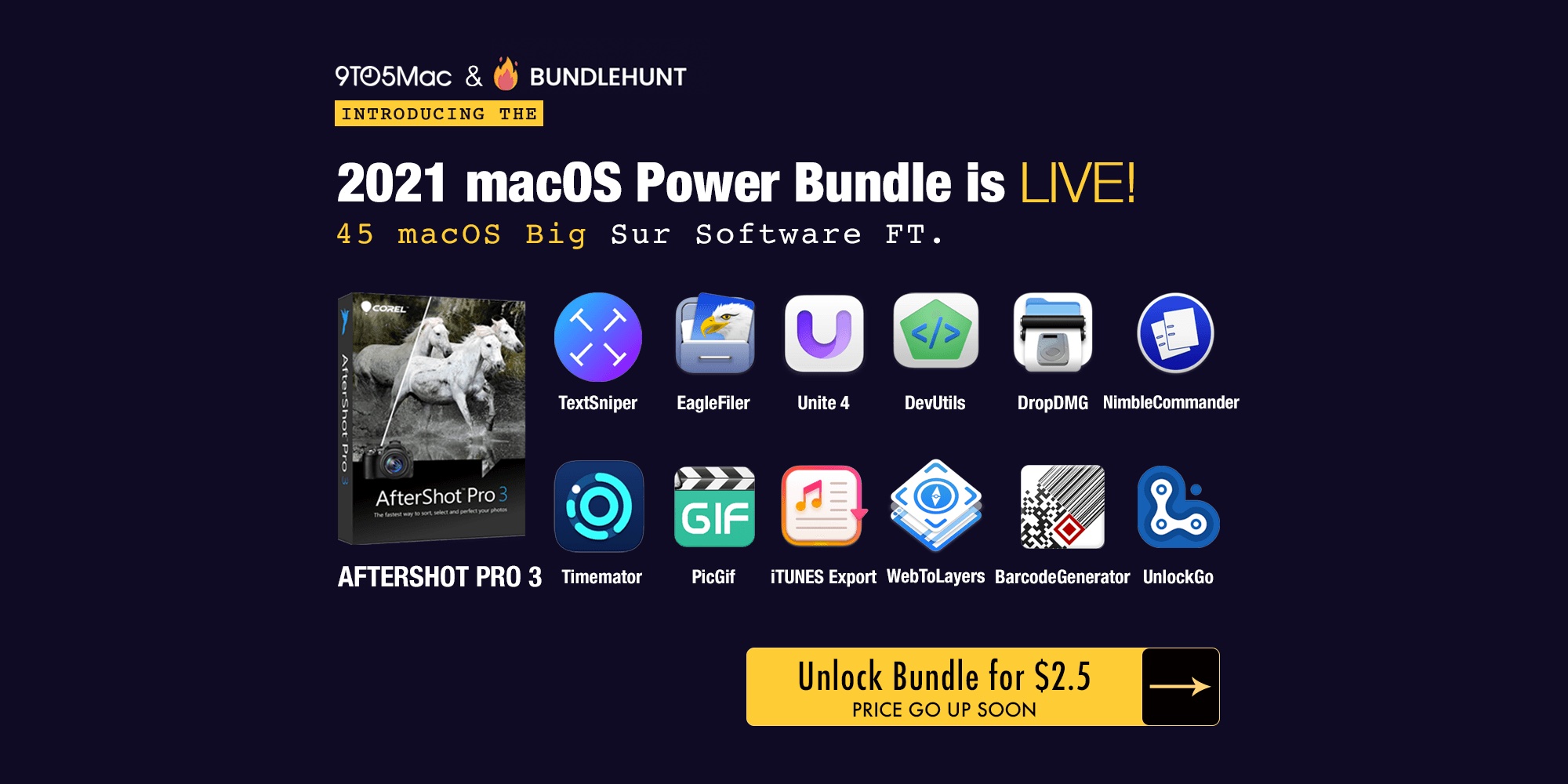 9to5Mac BundleHunt sale features over 45 top Mac apps from $1