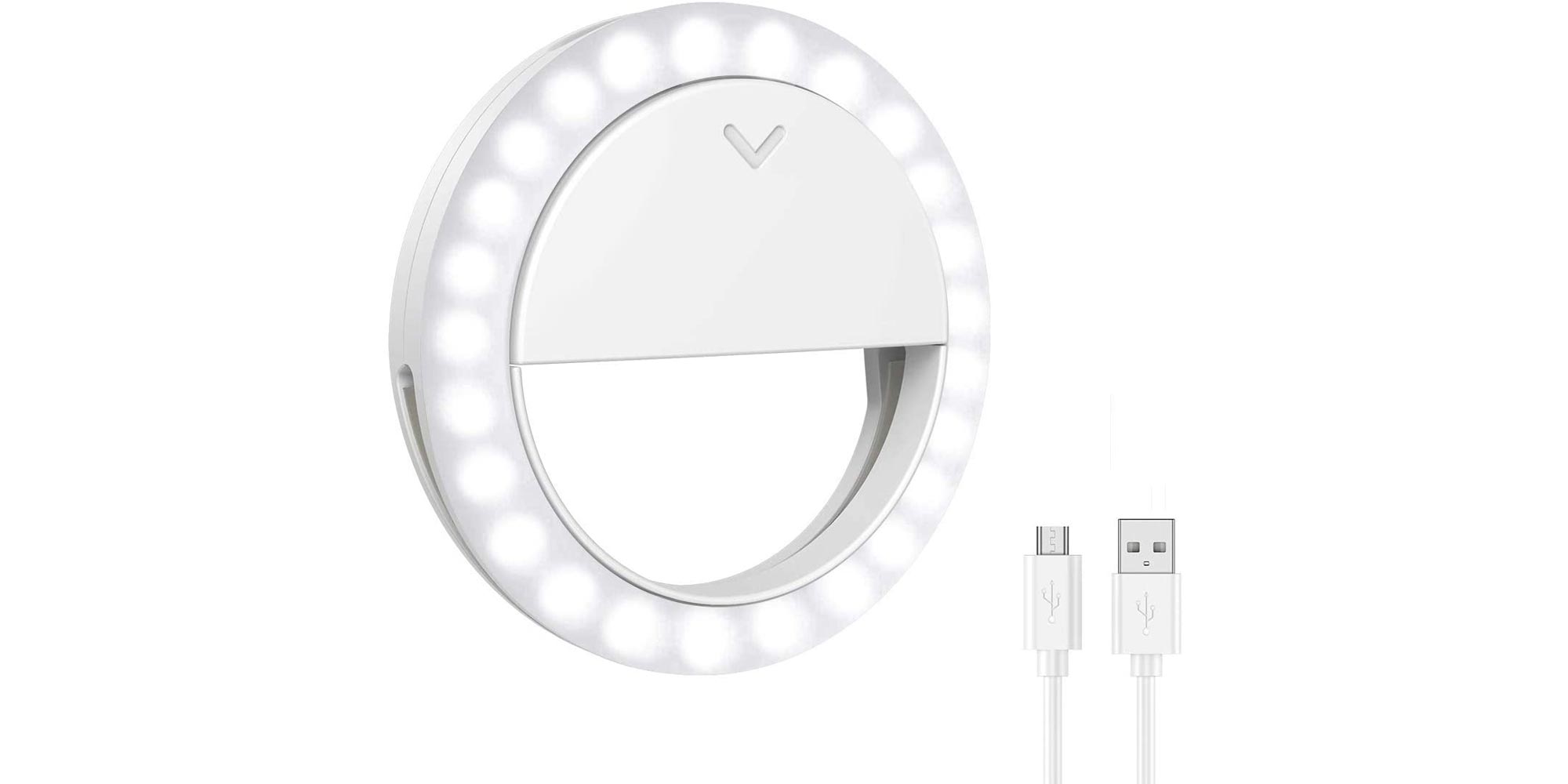 Step up your FaceTime calls with a rechargeable clip-on LED phone light ...