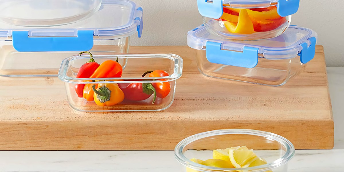 First price drop hits Amazon's 14-piece glass locking food storage set ...
