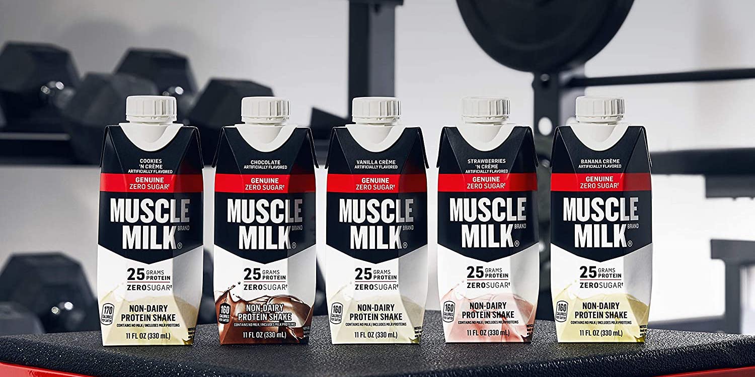 Replenish your chocolate Muscle Milk Protein Shakes: 12-packs now $9 at ...