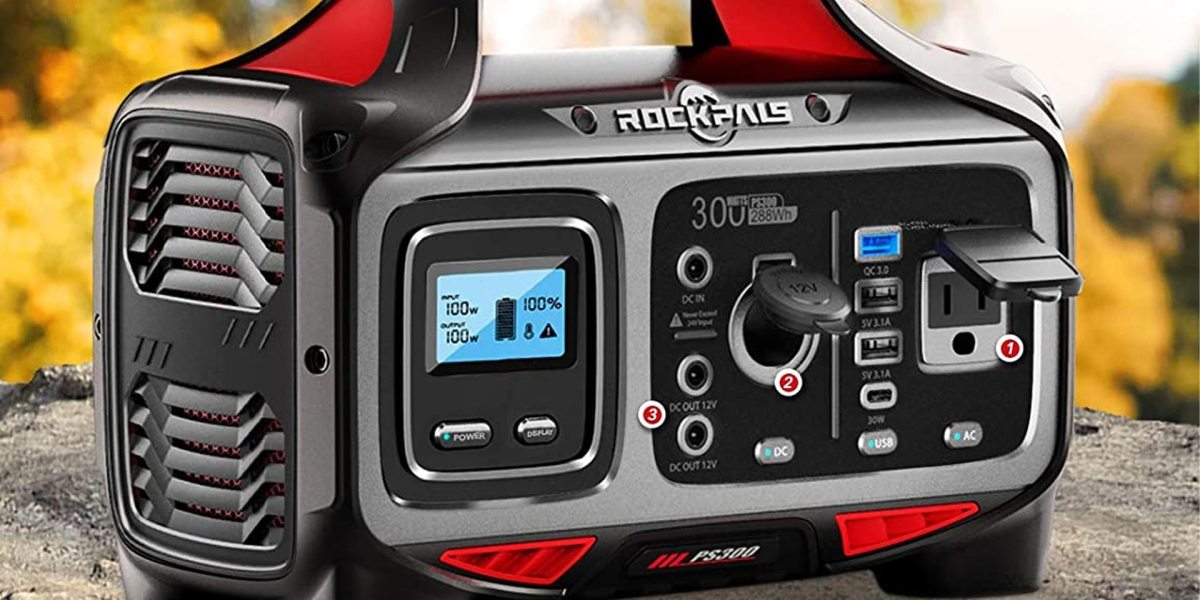 ROCKPALS 300W portable power station sports 30W USB-C + much more at ...