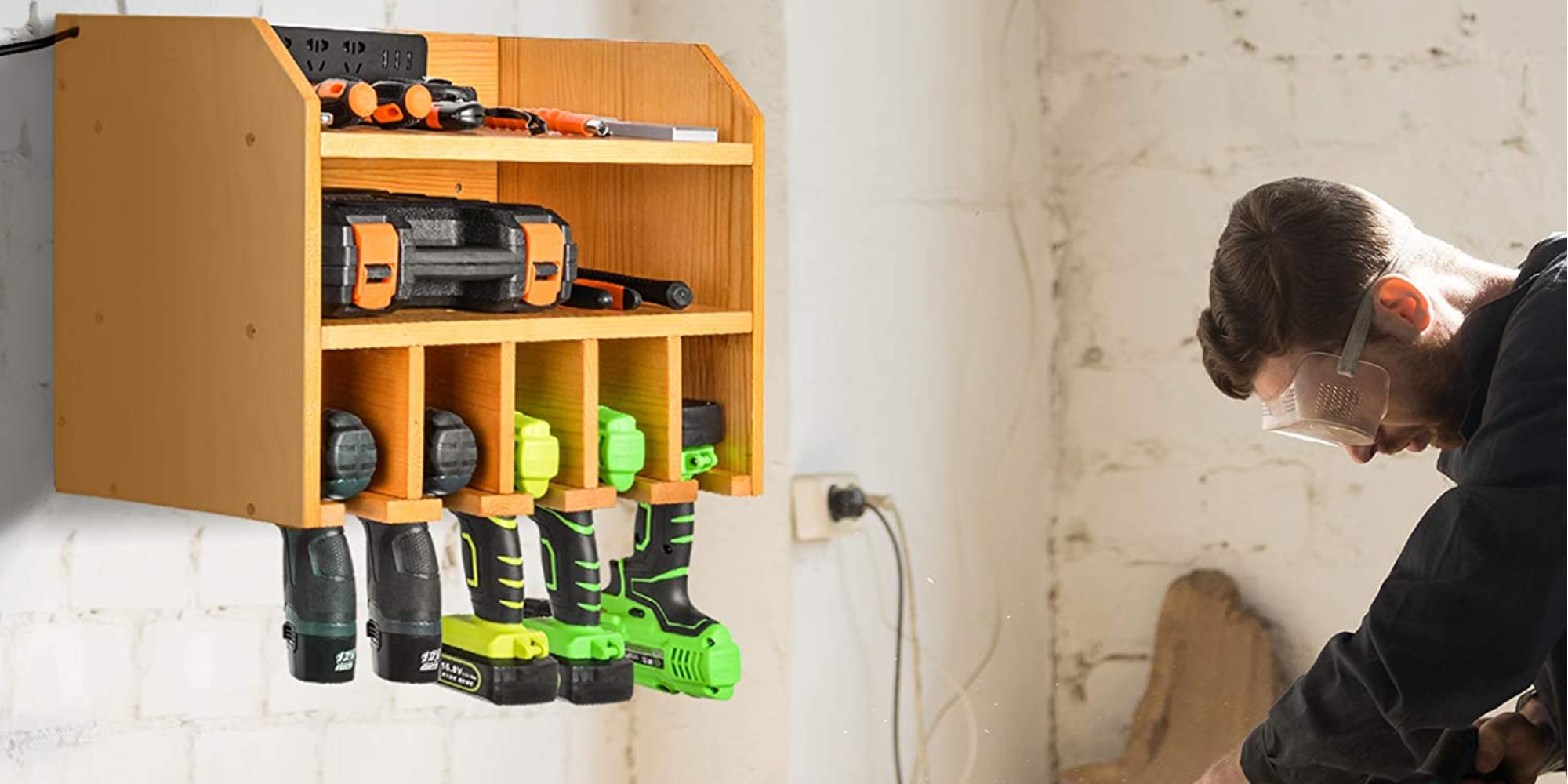 Organize your garage with this 5-bay drill charging station at $56 ...