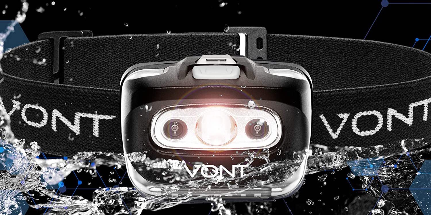 Take this 4-pack of highly-rated Vont LED Headlamps on your adventures ...