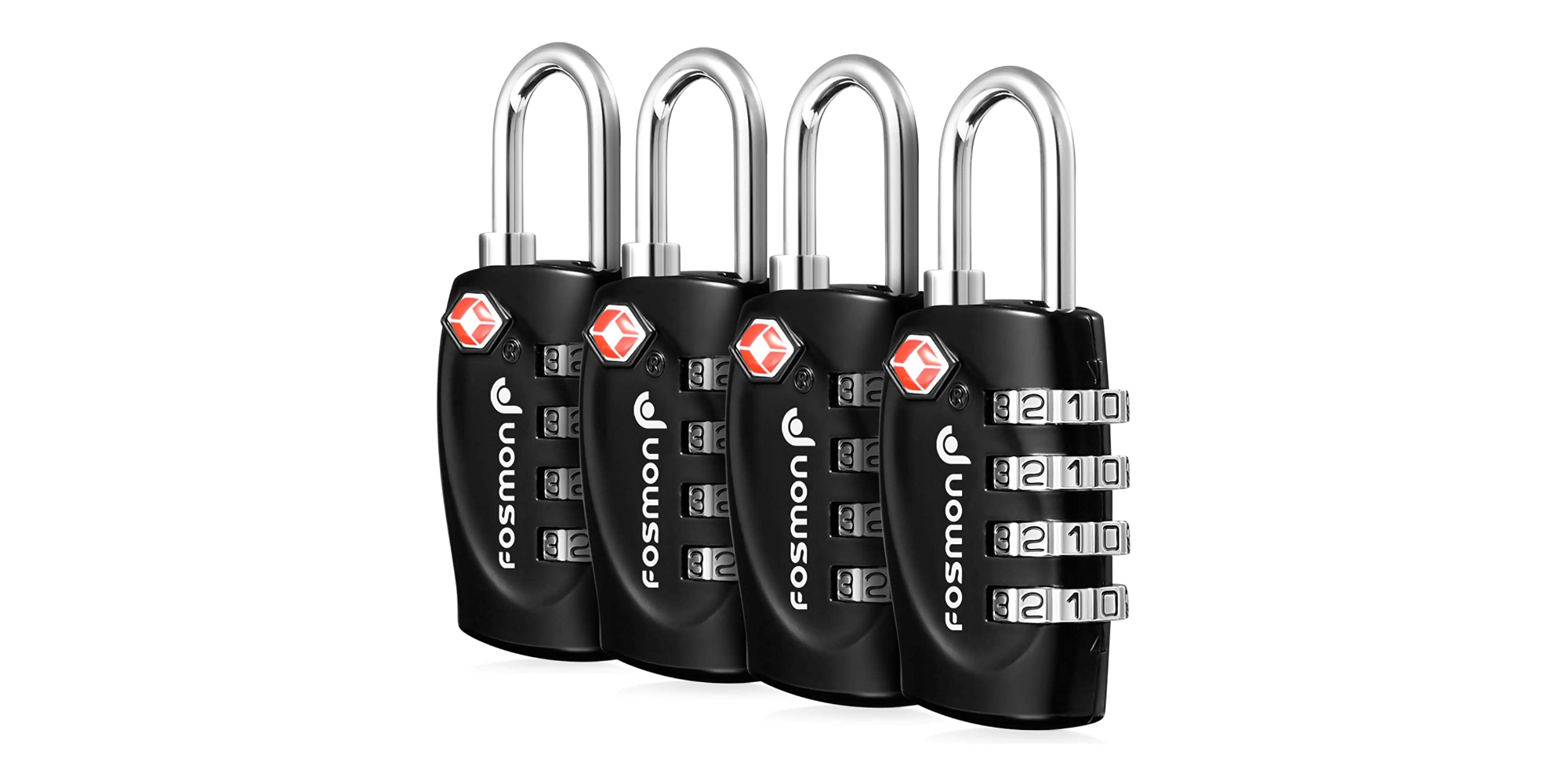 Snag a 4-pack of travel-ready combination locks at $3 each (Save 28%)