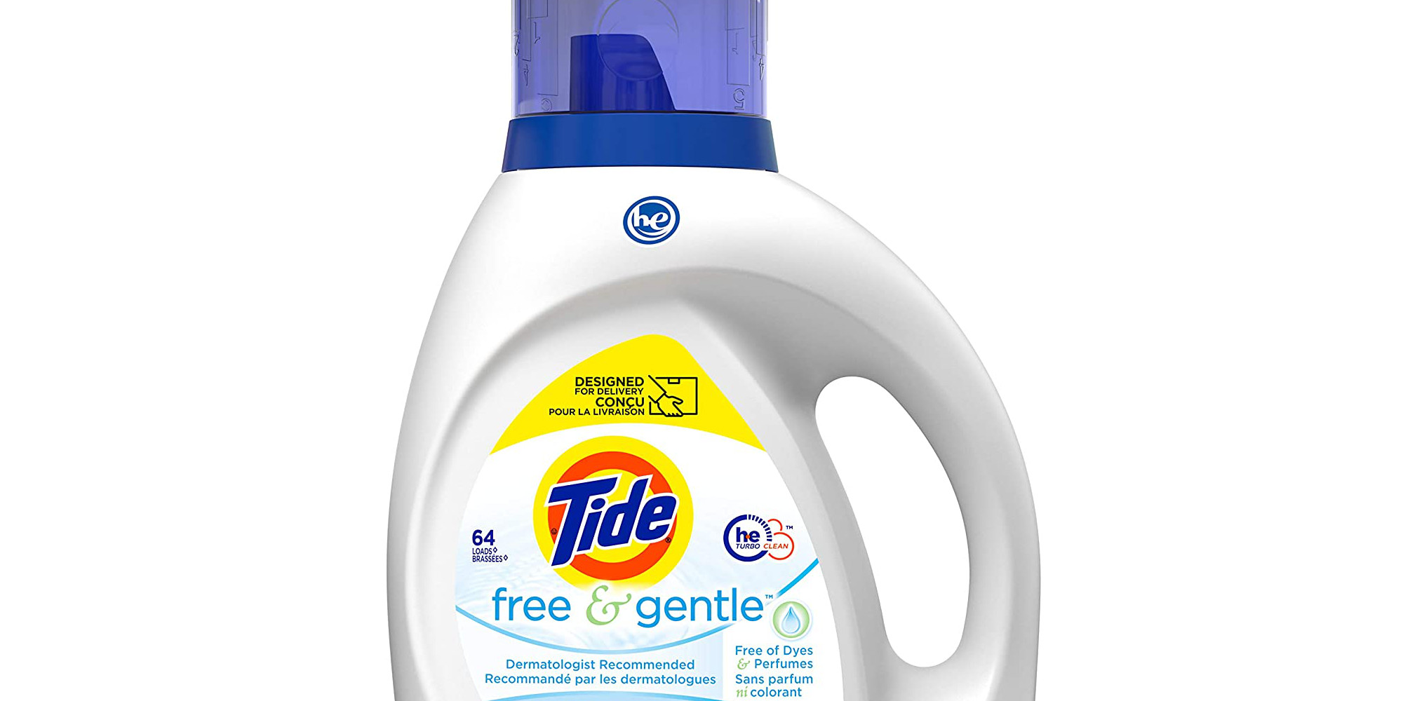 Replenish your laundry detergent with 64-loads of Tide Free & Gentle ...