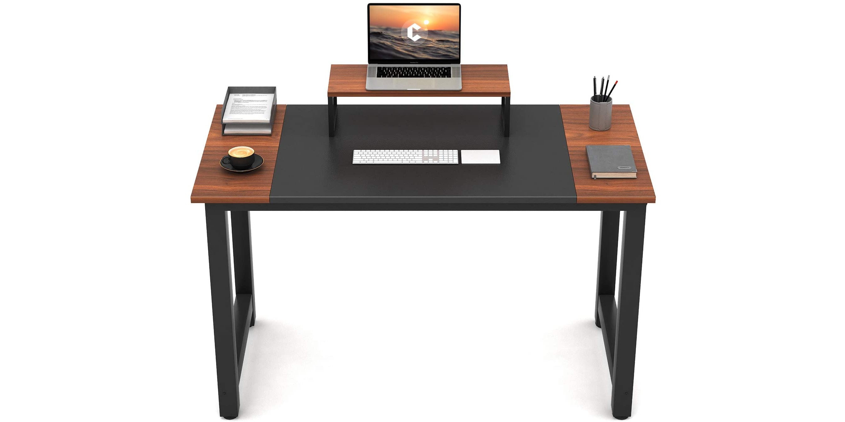 Breathe some forest air into your study with this 47-inch wood office ...