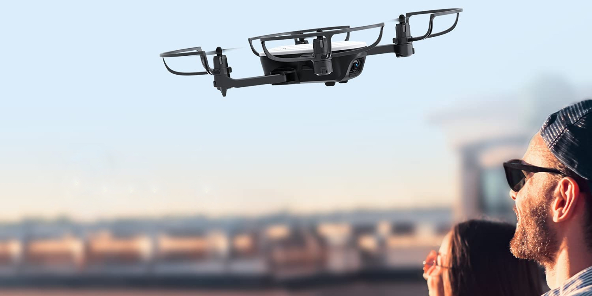 Take to the skies and enjoy a bird's eye view with this 2K FPV drone at ...