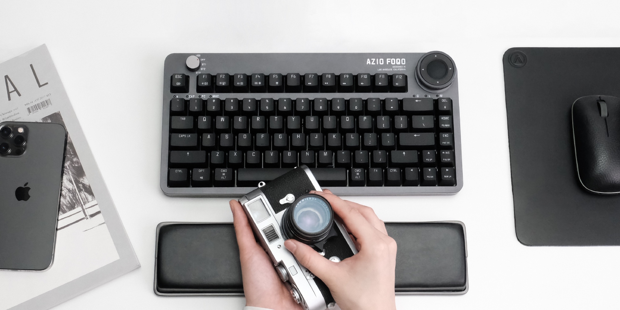 Azio FOQO adds vintage camera vibes to your desk - 9to5Toys