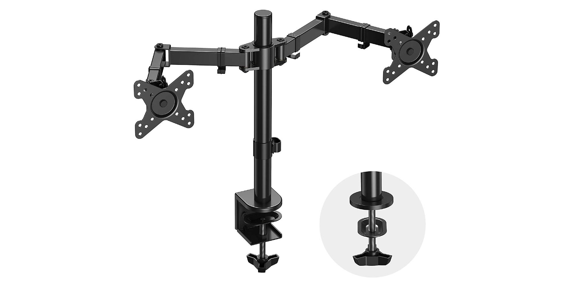 Elevate your desktop for $15 with this 27-inch full-motion dual monitor ...