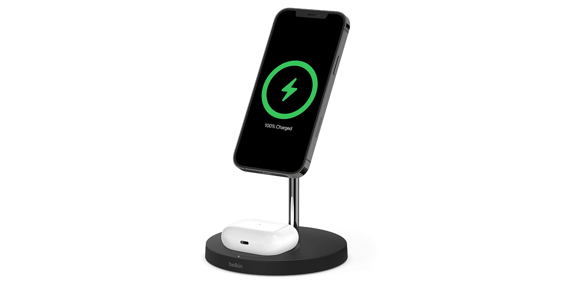 Belkin s MagSafe 15W 2 in 1 Charging Stand Powers Your IPhone 13 At 80 belkin-s-magsafe-15w-2-in-1-charging-stand-powers-your-iphone-13-at-80