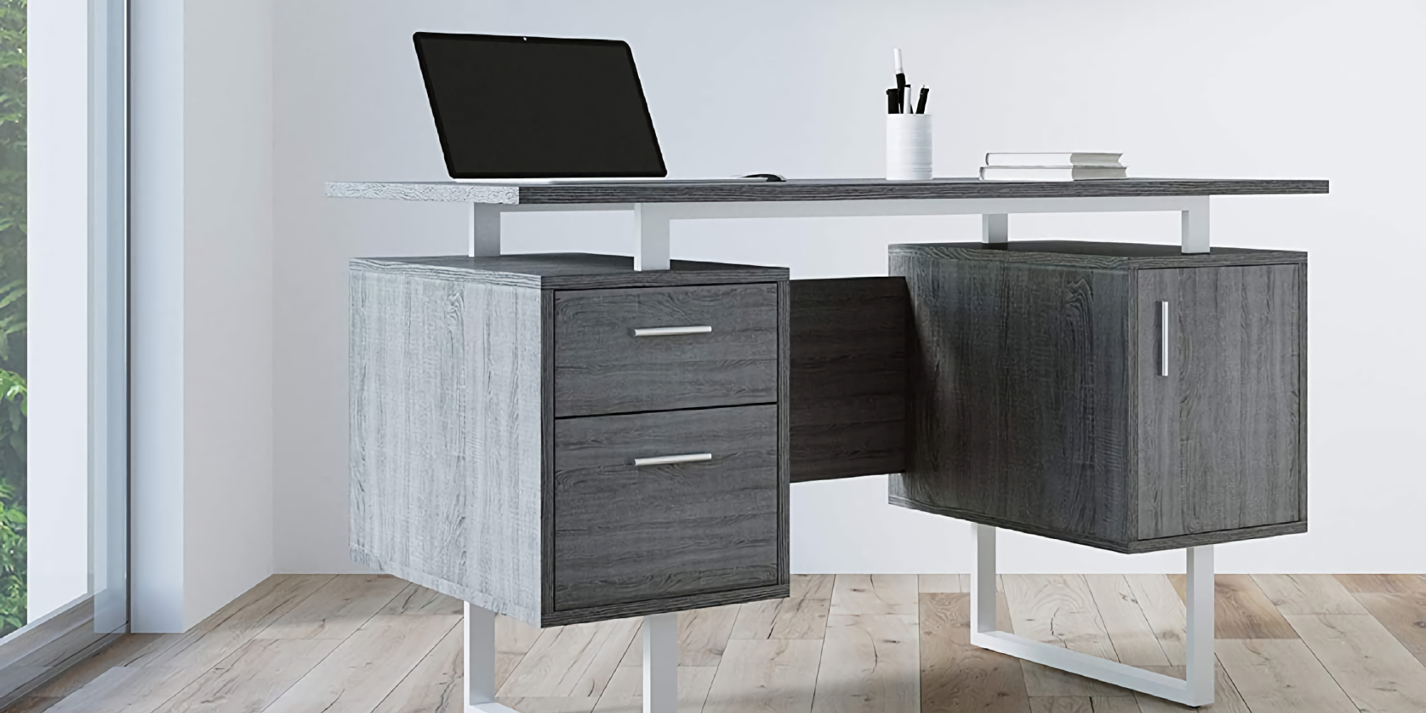 A modern office awaits with this sleek desk at $125 (New low, Reg. $170)