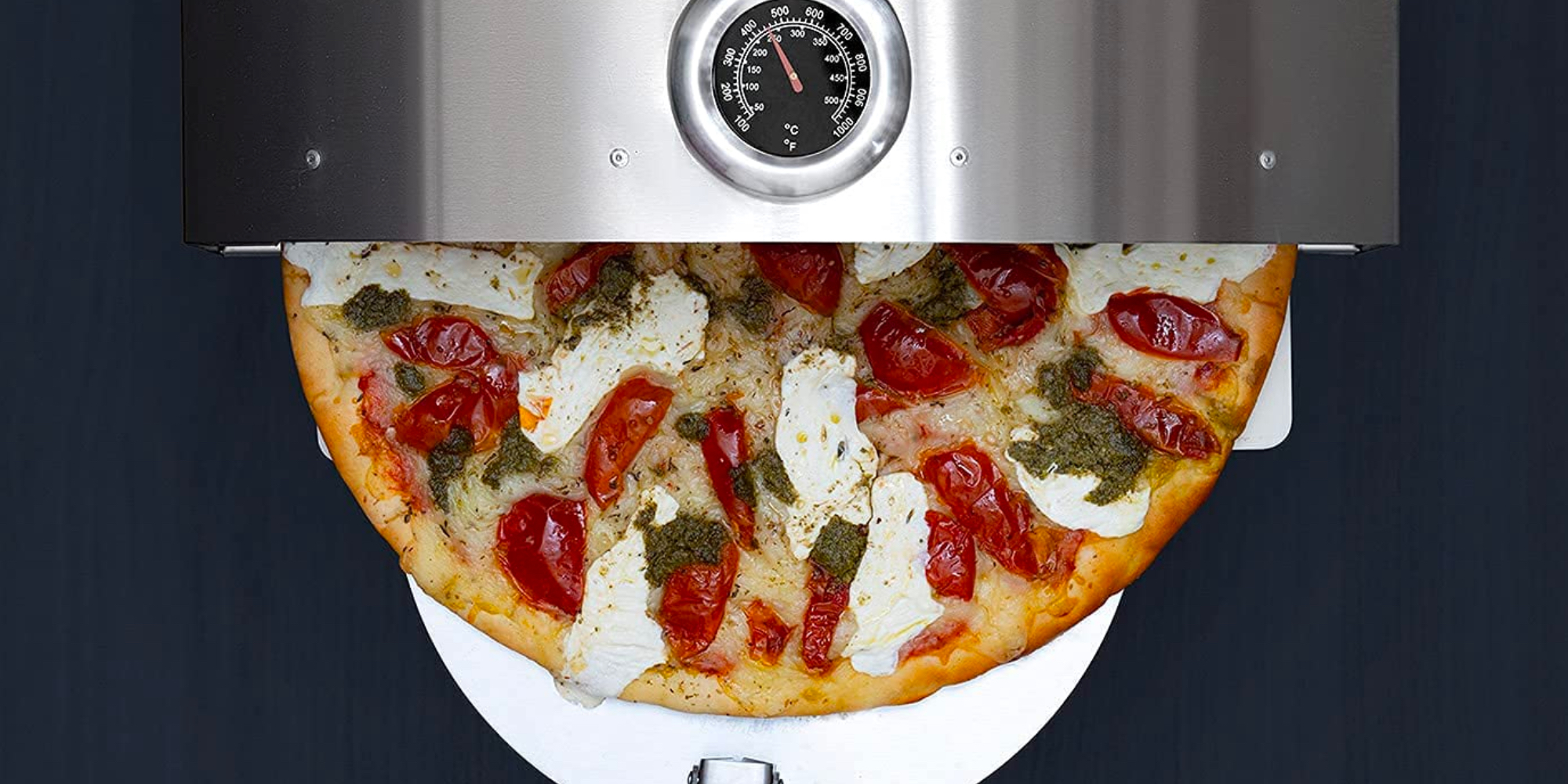 Deco Chef's outdoor pizza oven heats to 950F for an authentic wood ...