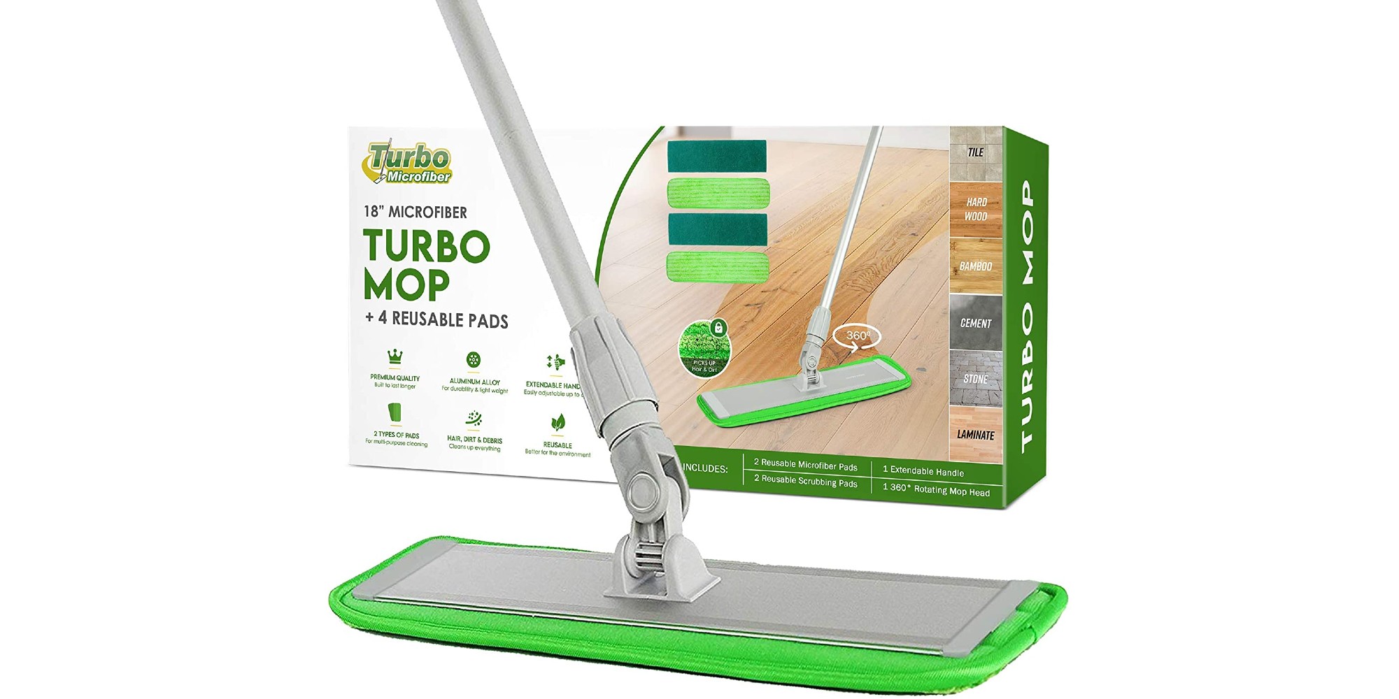 Go green and stay clean with this #1 best-selling microfiber mop for ...