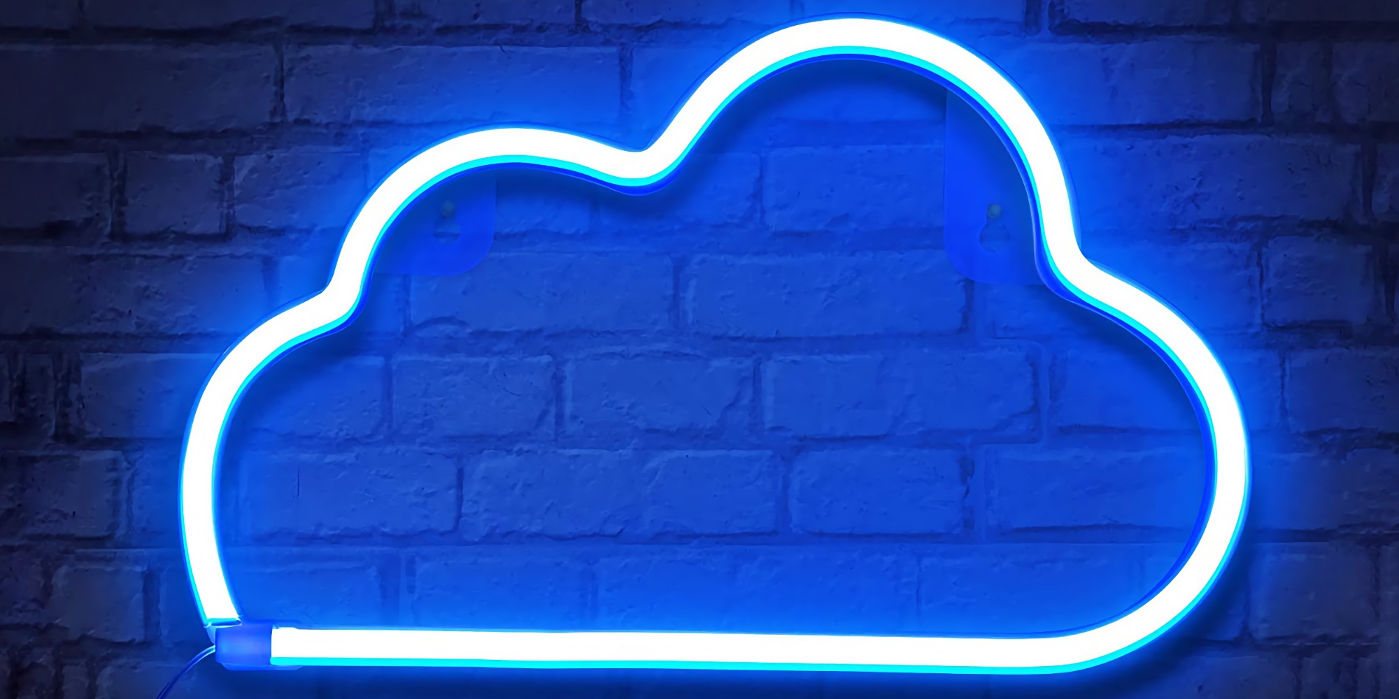 Hang this cloud-shaped neon blue LED on your wall for $7 Prime shipped ...