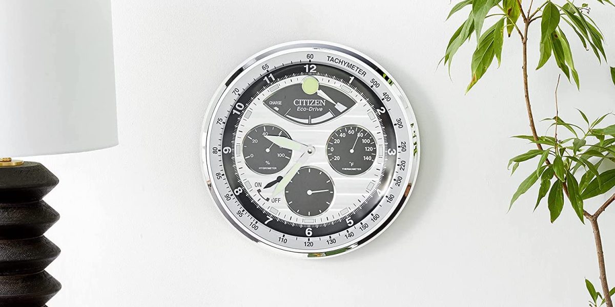Grace your office with a Citizen Gallery Wall Clock from $31: Silver ...