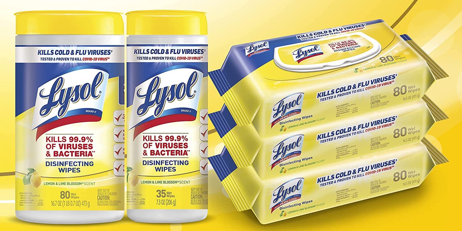 Lysol's 320-pack of Disinfectant Wipes now $12 in today's Gold Box ...