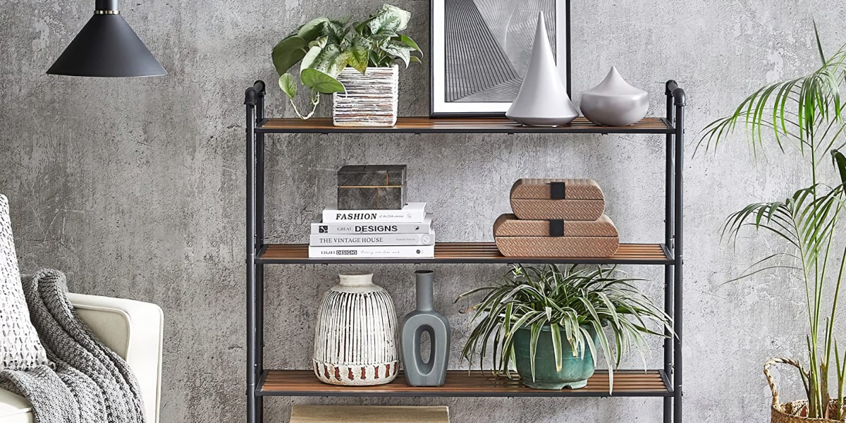 Stylishly declutter a space with this 4-tier storage shelf at $33 ...