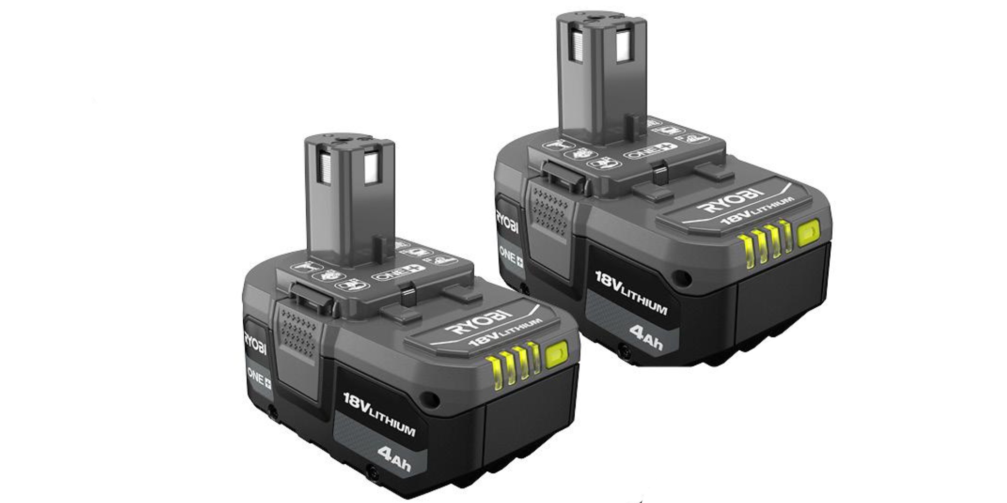 Score a pair of RYOBI ONE+ 4Ah batteries for just $79 (New low, save 50%)