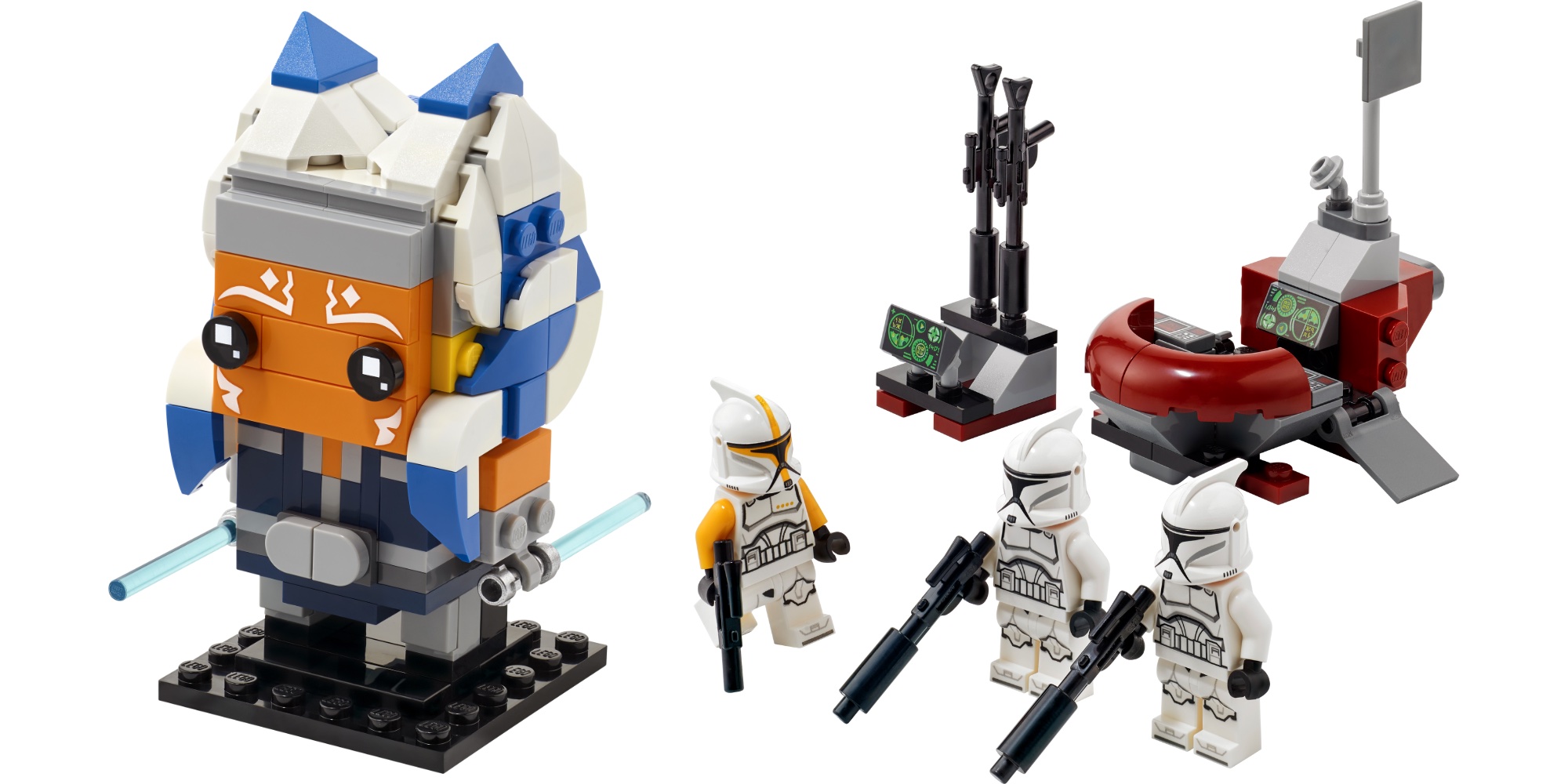 Clone Trooper Command Station and Ahsoka BrickHeadz now available