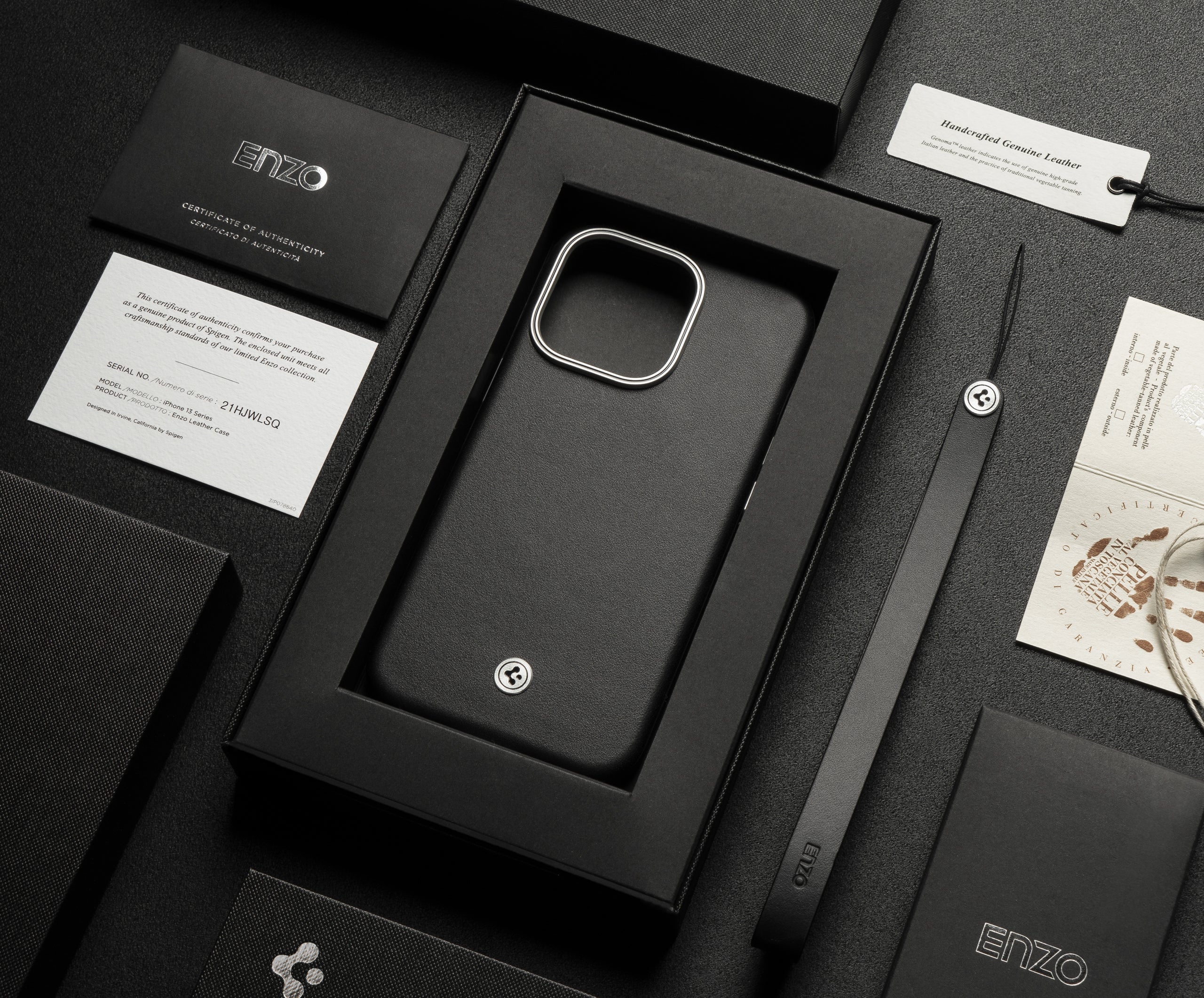 Spigen's new ENZO Italian leather and metal iPhone 13 case - 9to5Toys