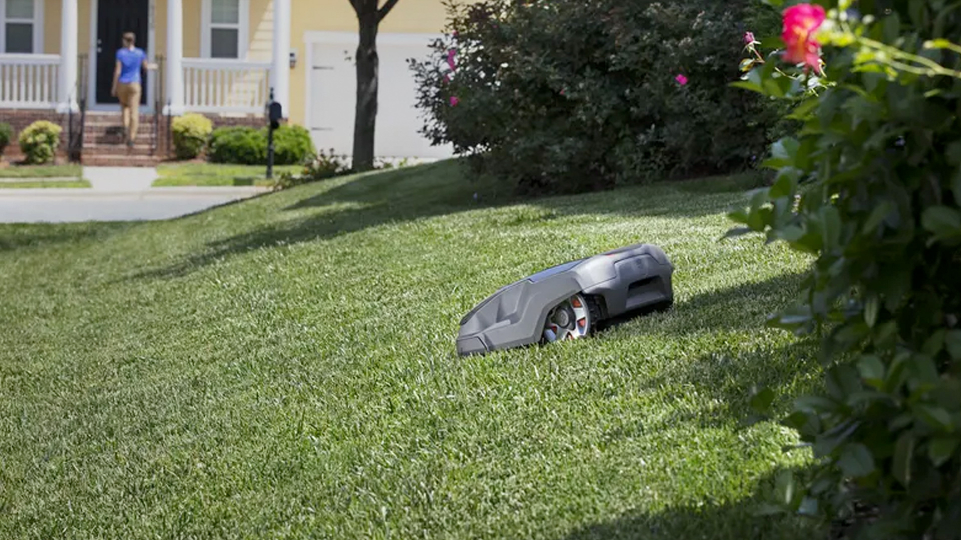 Let Husqvarna's Automower 115H robot lawn mower take care of the yard ...