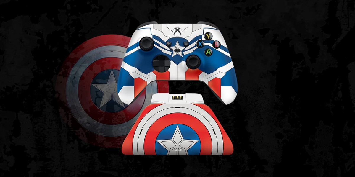 Razer Captain America Xbox Controller bundles a charge stand - 9to5Toys