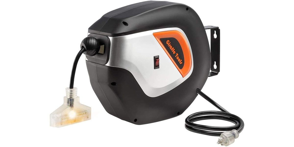 Tidy your garage with this auto-retracting extension cord reel at $64 ...
