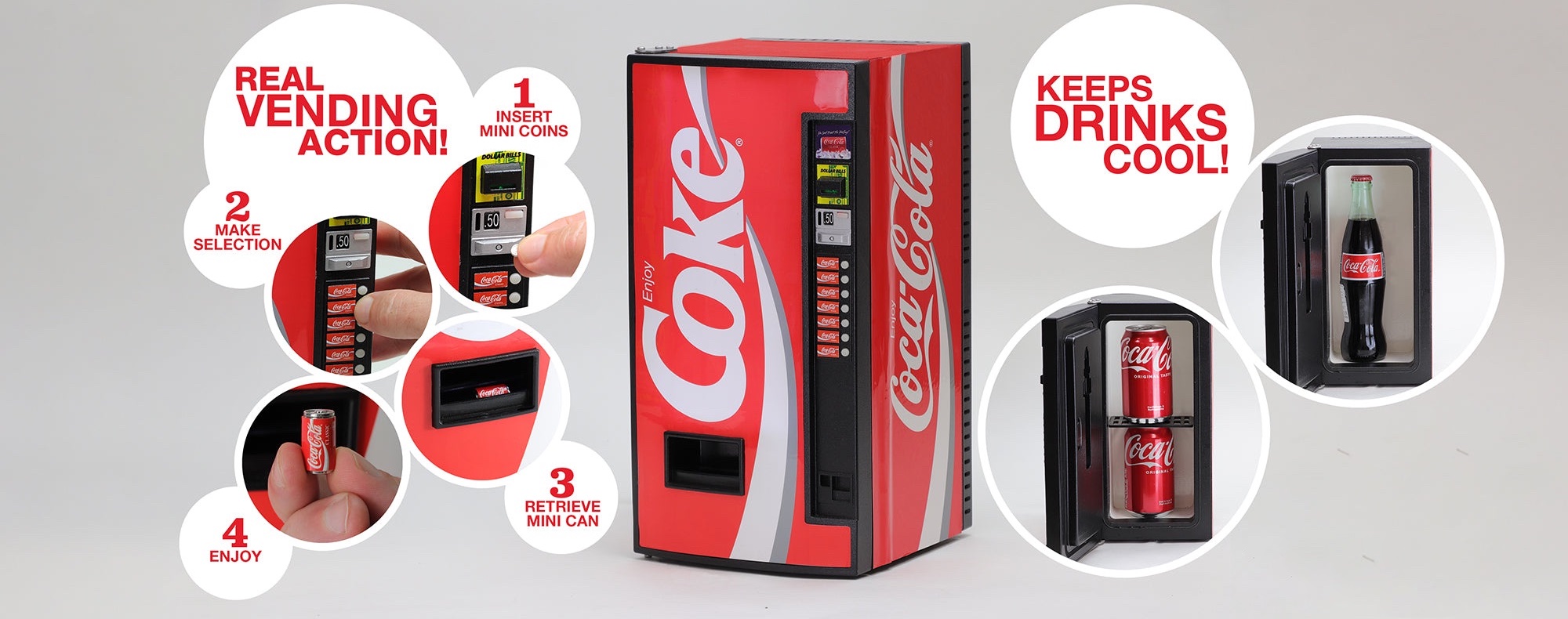 New Wave Toys Coca-Cola vending machines launch this fall