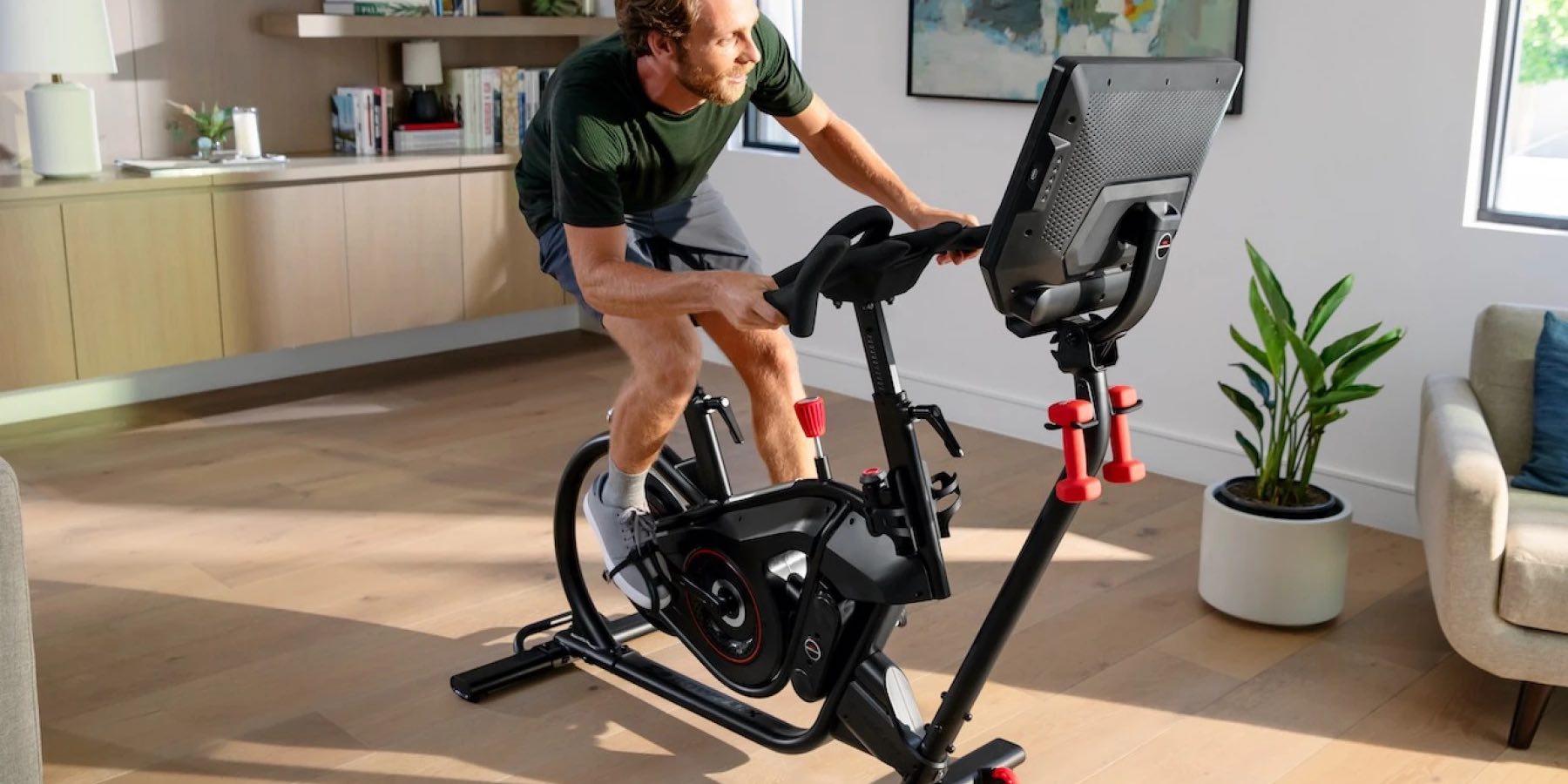 Bowflex Velcore leaning connected exercise bike with 22-inch display ...