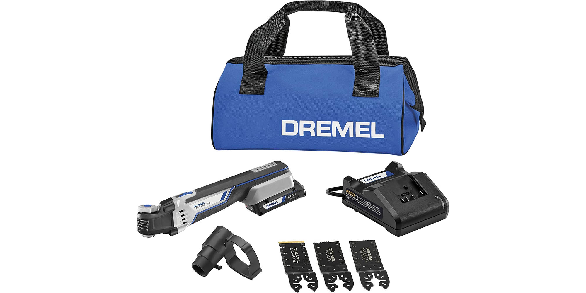 Dremel's Muti-Max Cordless Oscillating Multi-Tool Kit comes with three ...
