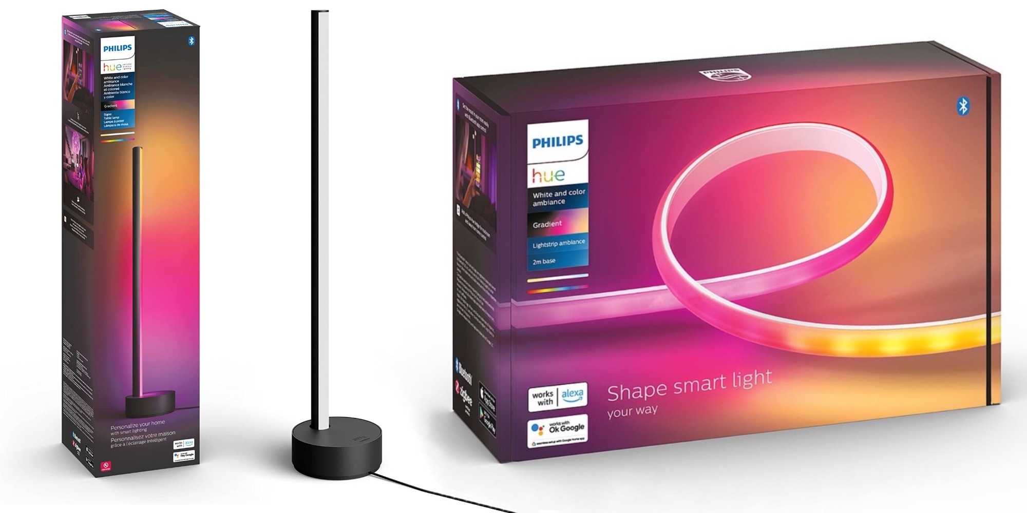 Latest Philips Hue Gradient Ambiance lightstrips and lamps on sale from ...