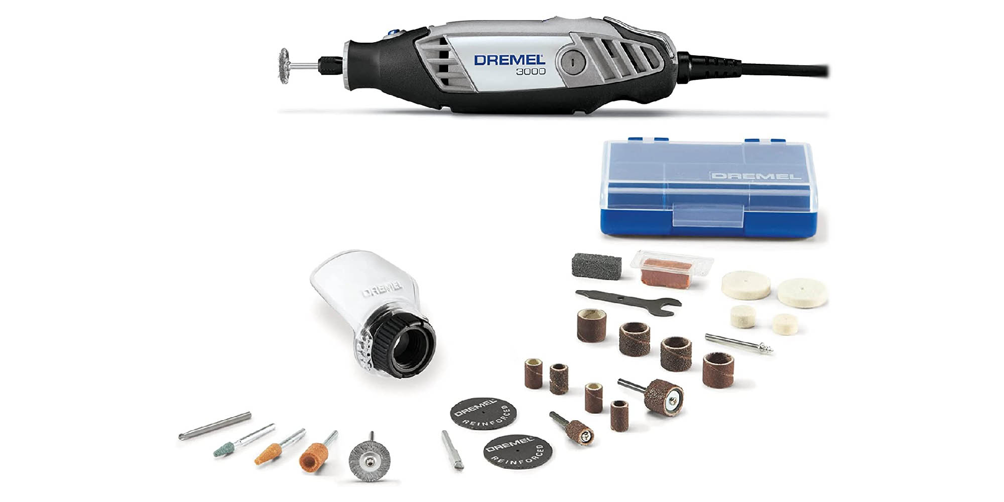 Dremel's 3000 Rotary Tool comes with one attachment and 25 accessories ...