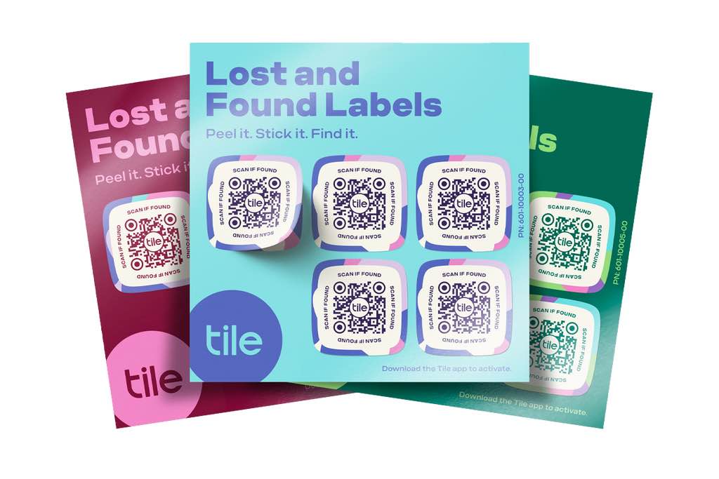 Tile Lost and Found Labels launch today with scannable QR tech
