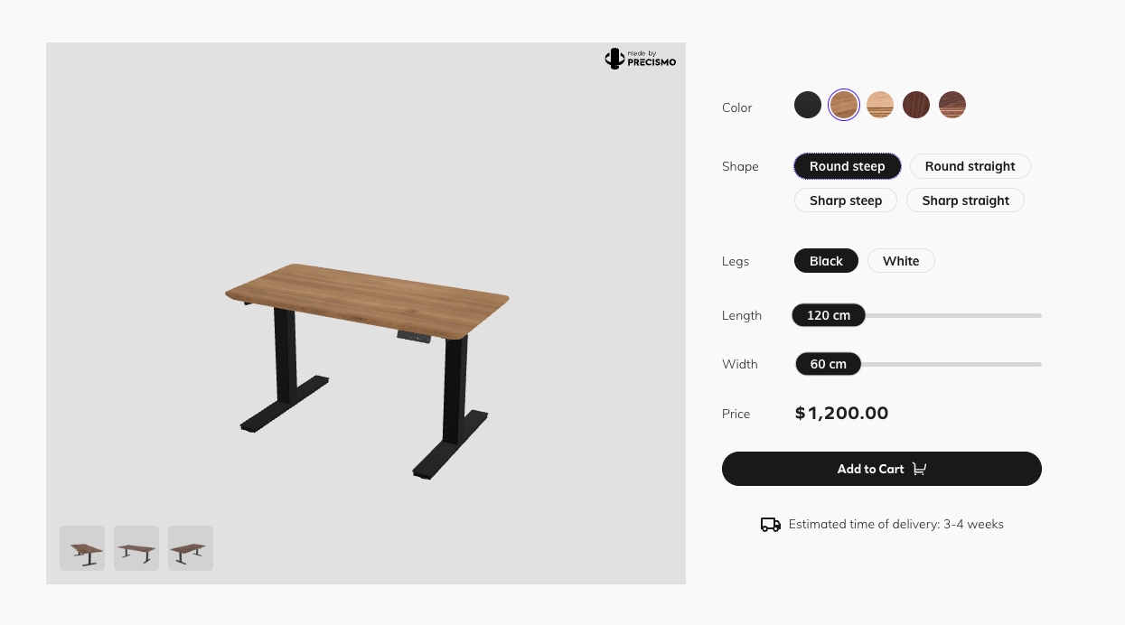 New handcrafted standing desk and accessories from Oakywood