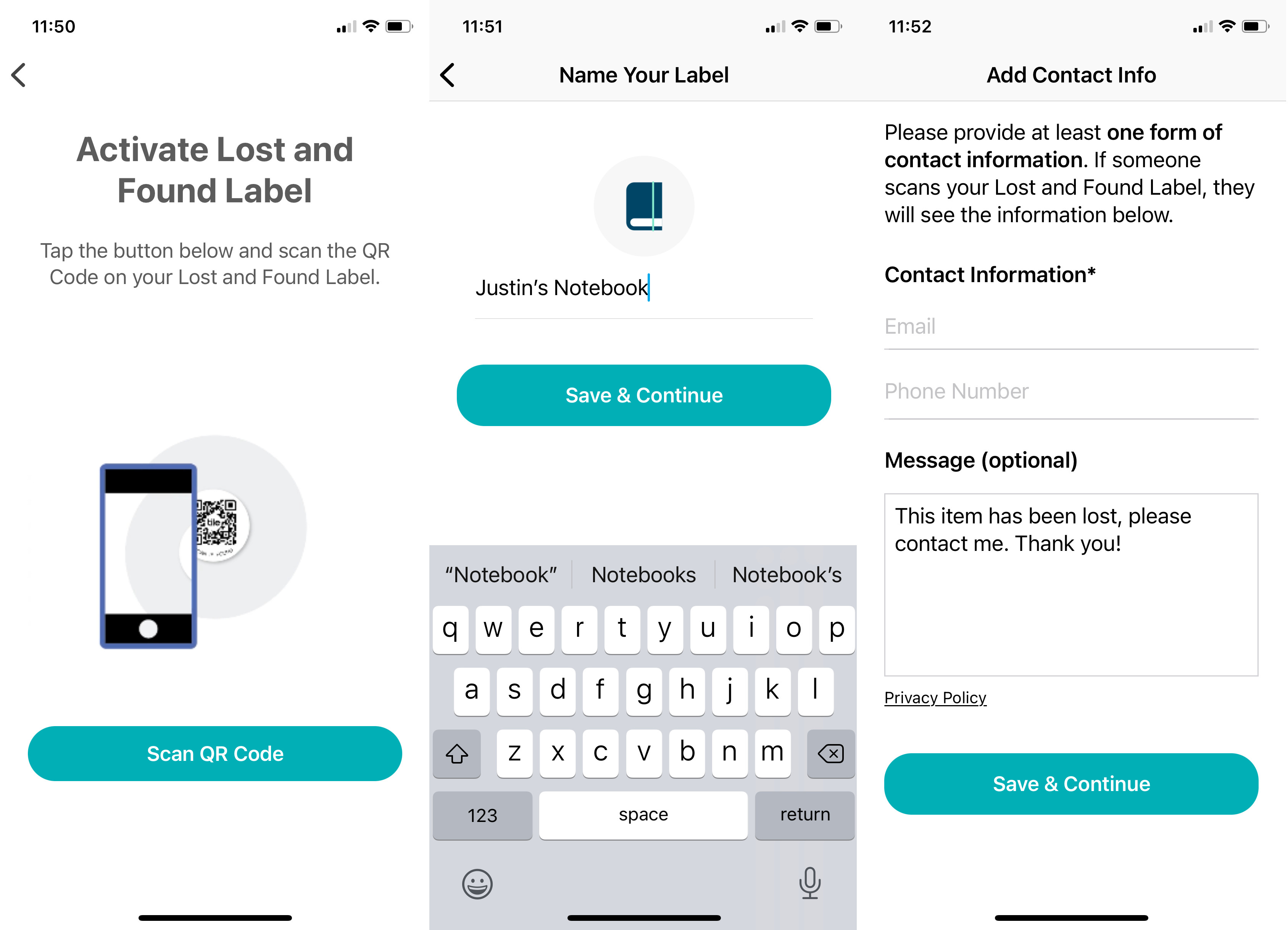 Lost and Found Labels from Tile help track down misplaced gear