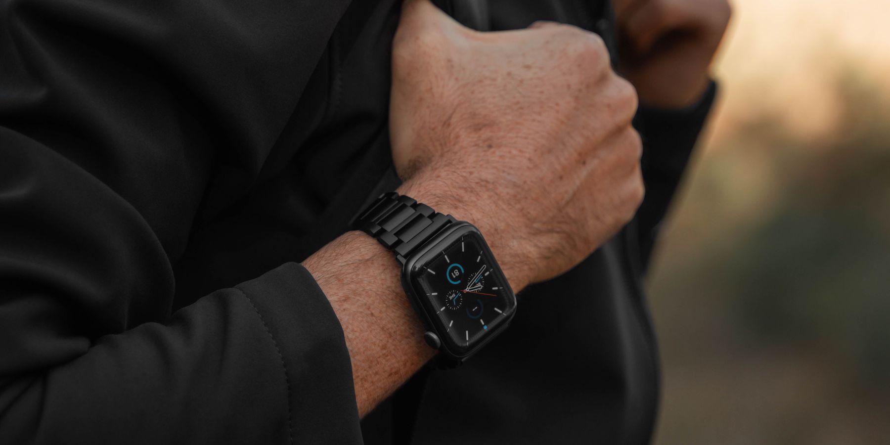 New all-black Titanium Apple Watch band from SANDMARC arrives