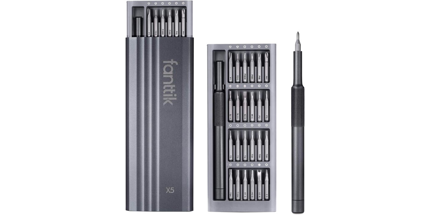 This precision screwdriver kit comes with a metal organization case at ...