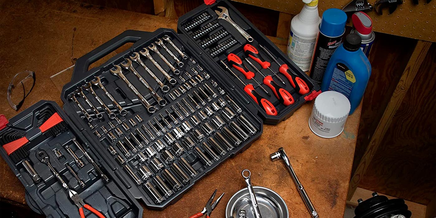 Crescent's 180-piece tool set with case includes 72-tooth ratchets at ...