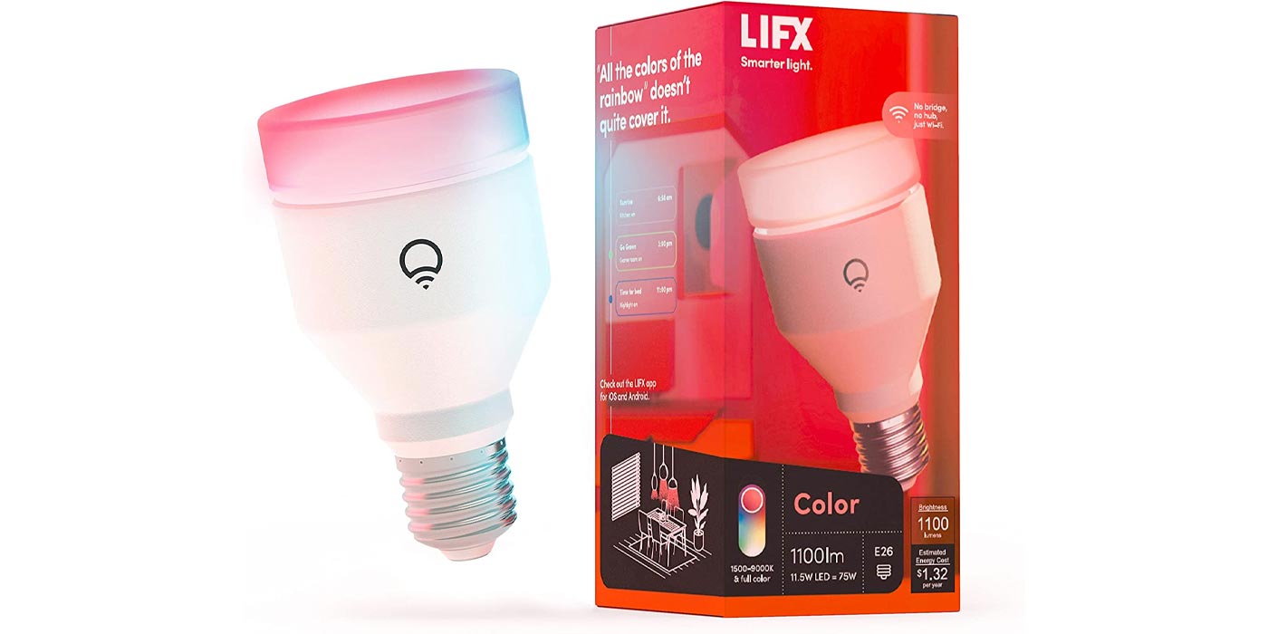 LIFX A19 1,100-lumen HomeKit RGBW Wi-Fi smart bulb falls to $40 ahead ...