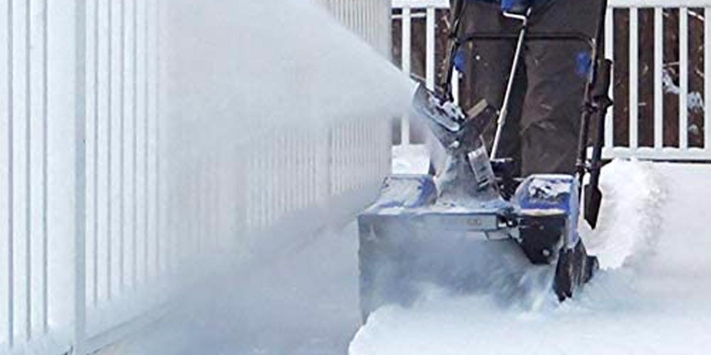 Snow Joe’s 24V 21-inch electric snow blower with four 12Ah batteries ...